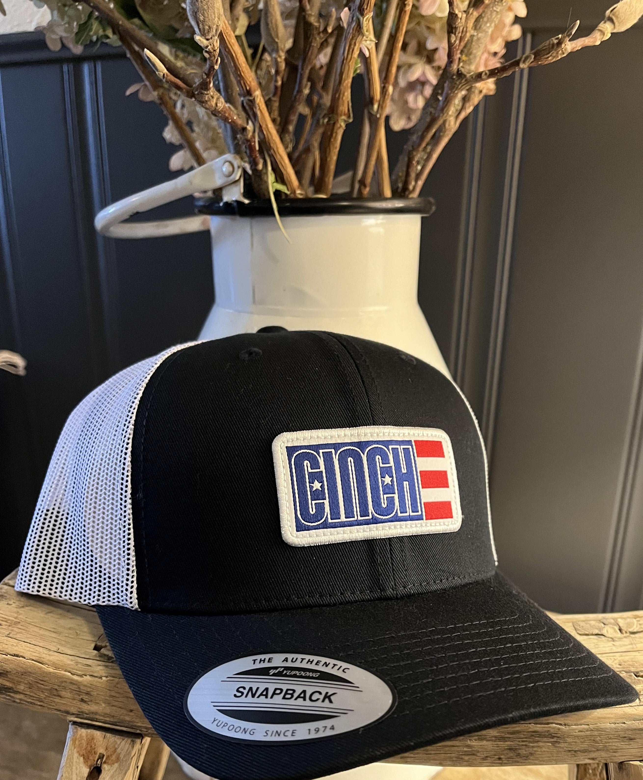 Cinch Trucker Hat American Flag Patch – Bolt Ranch Store