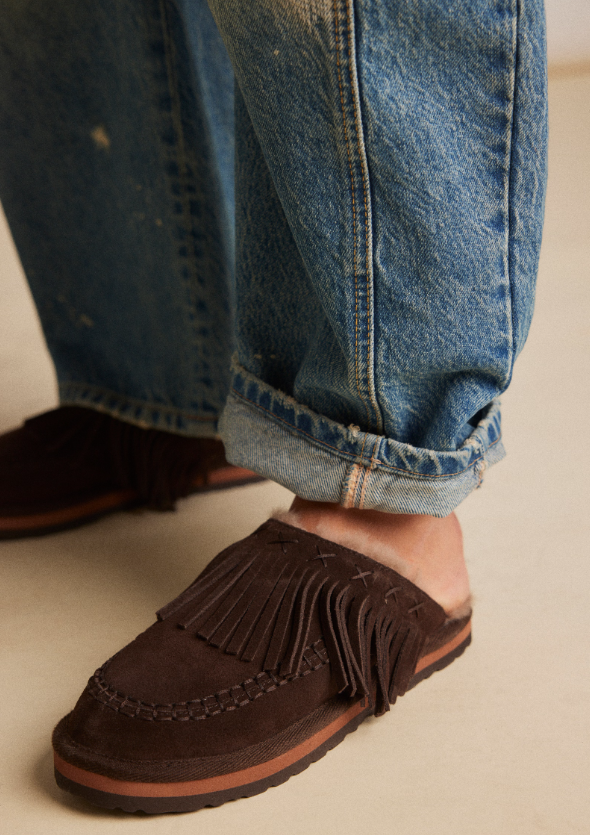 Free People Fallon Fringe Mules – Bolt Ranch Store