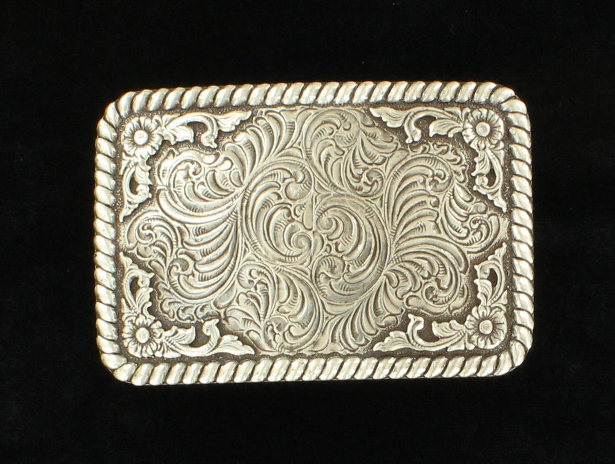 Western Rectangle Scroll Belt Buckle available at boltranchstore.com ...