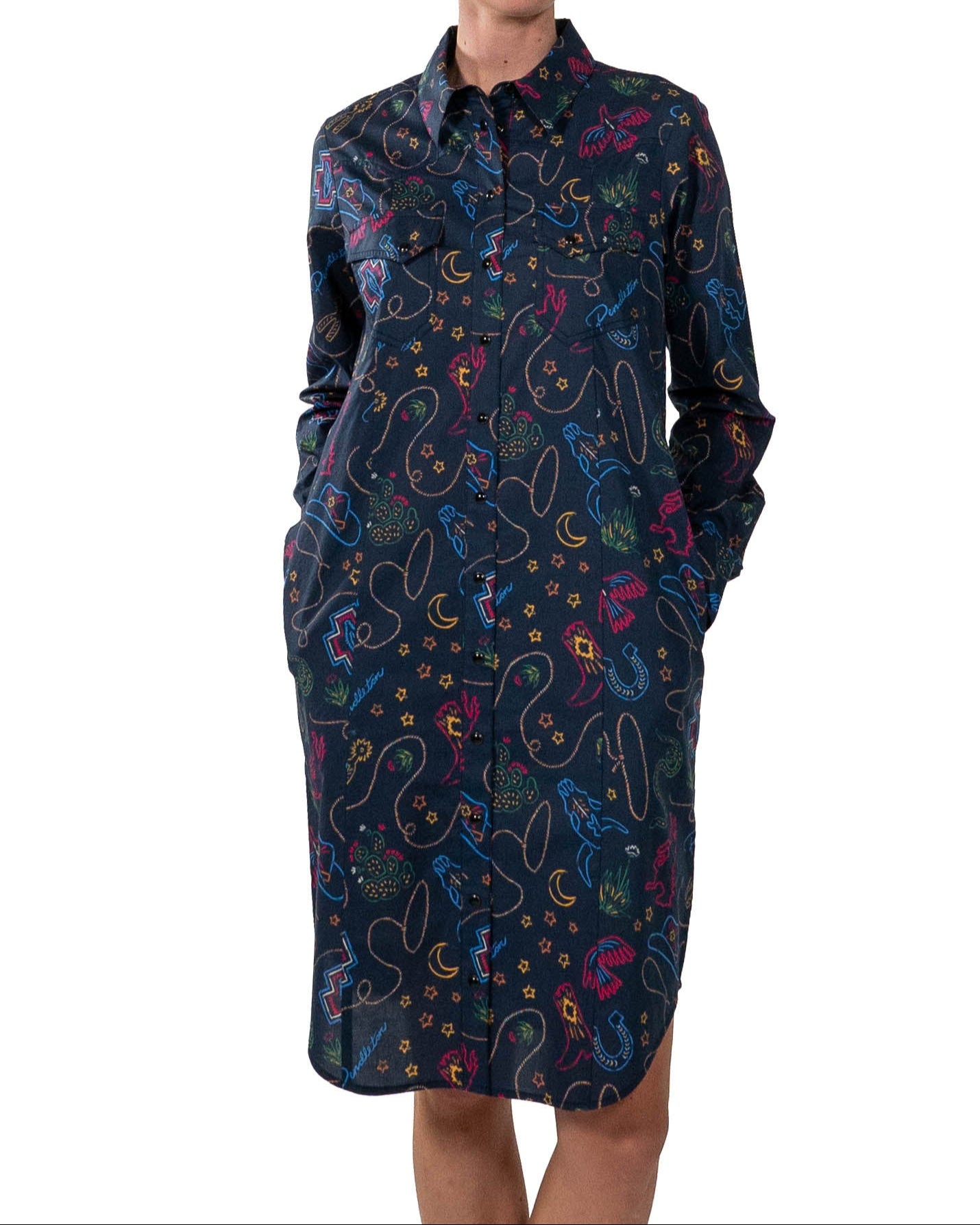 Pendleton Print Gambler Shirt Dress – Bolt Ranch Store