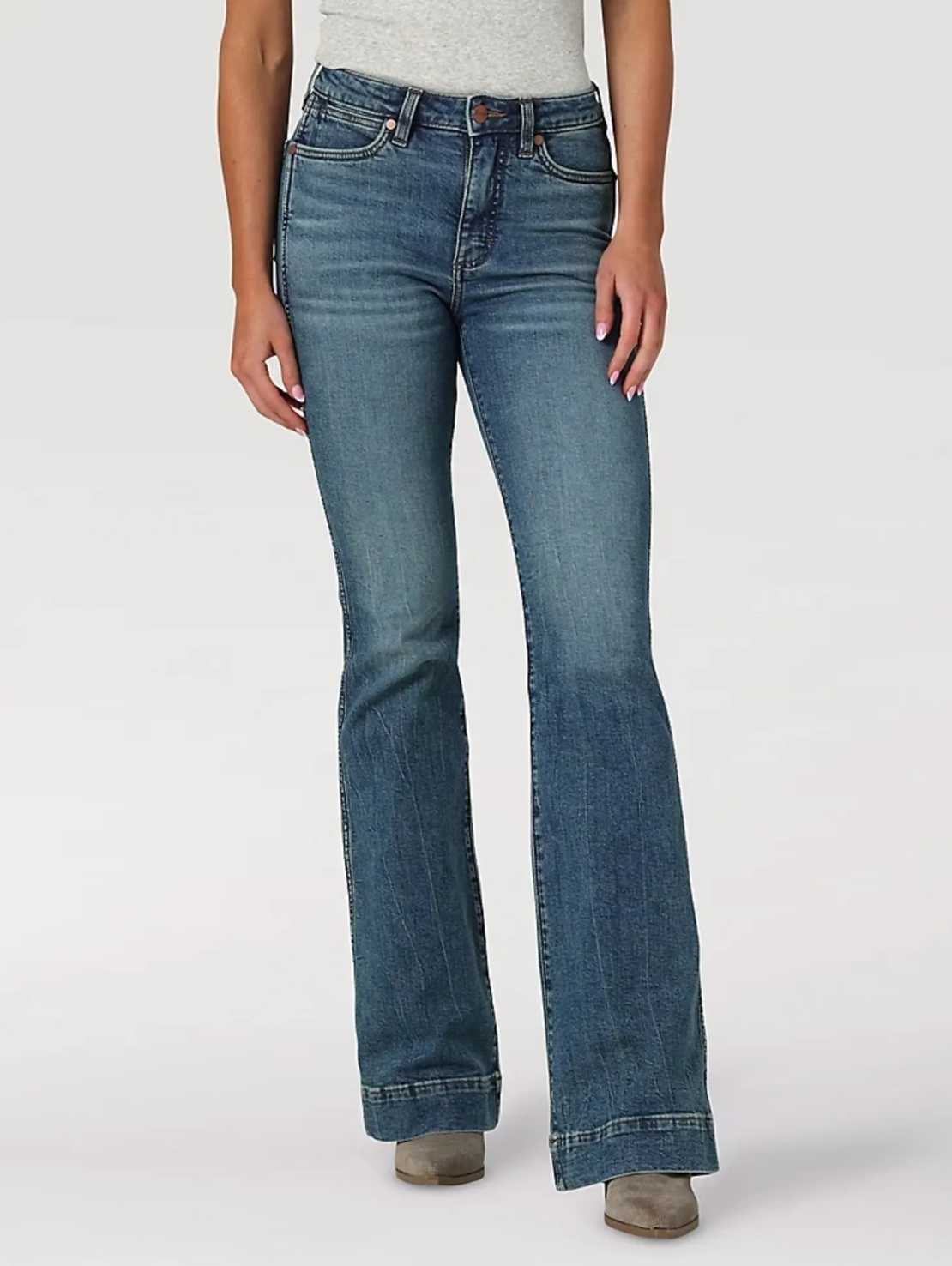 Wrangler Retro High Rise Trouser Jean - 112336738 – Bolt Ranch Store