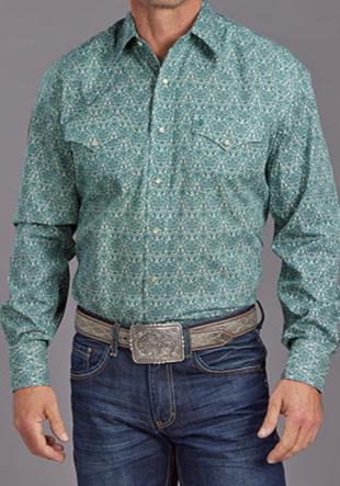 Stetson Mens Medallion Print Shirt – Bolt Ranch Store