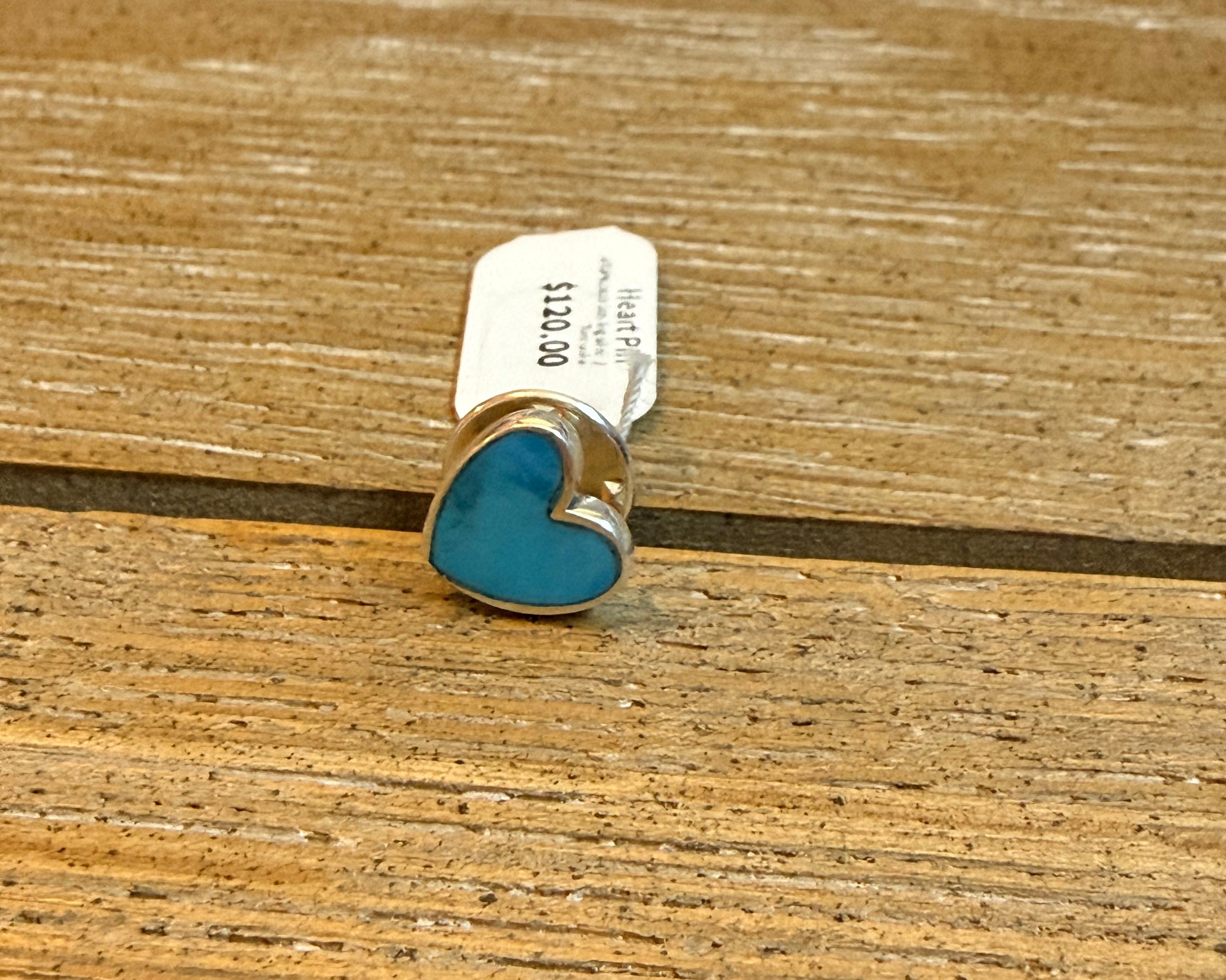 Turquoise Heart Tack Pin – Bolt Ranch Store