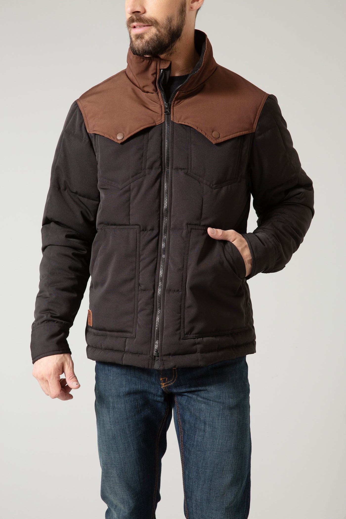 Kimes Colt Jacket - Black/Brown available at boltranchstore.com – Bolt ...
